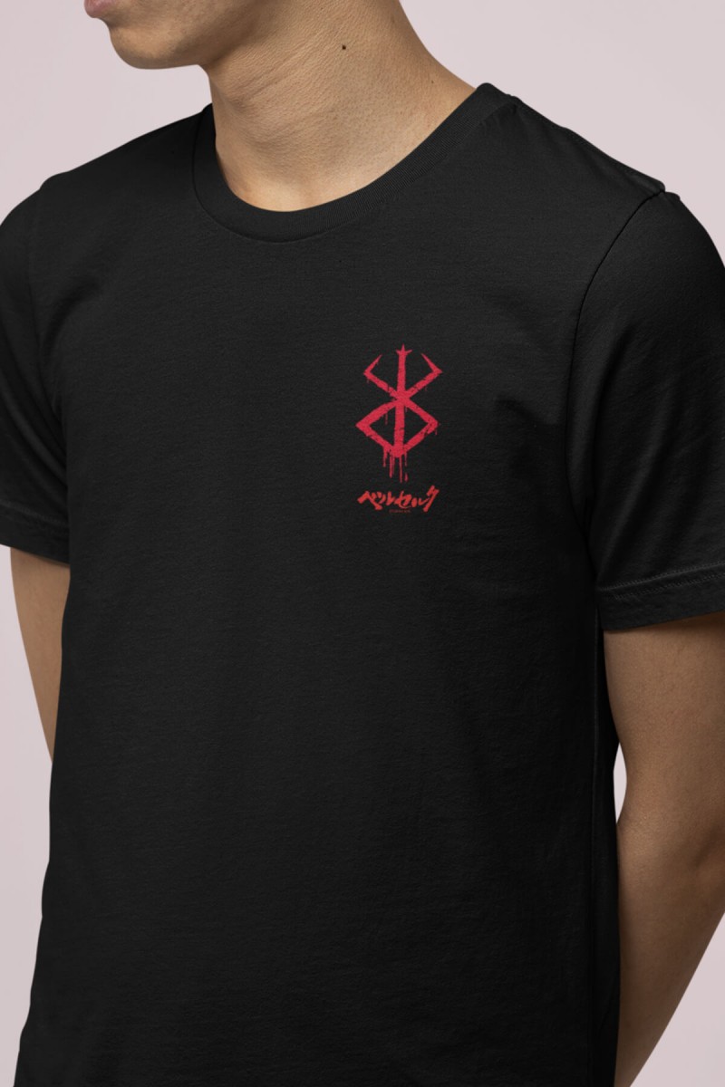 Anime Berserk Logo Ön - Arka Baskılı Tişört