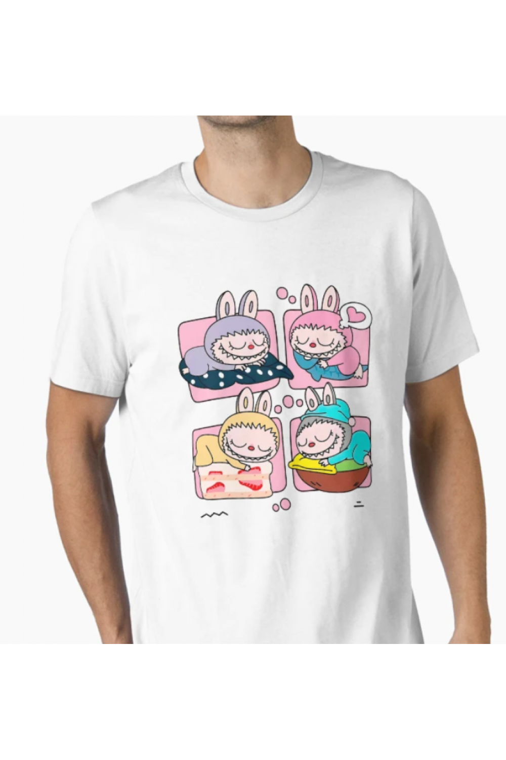 Labubu Sleep Tasarım T-shirt