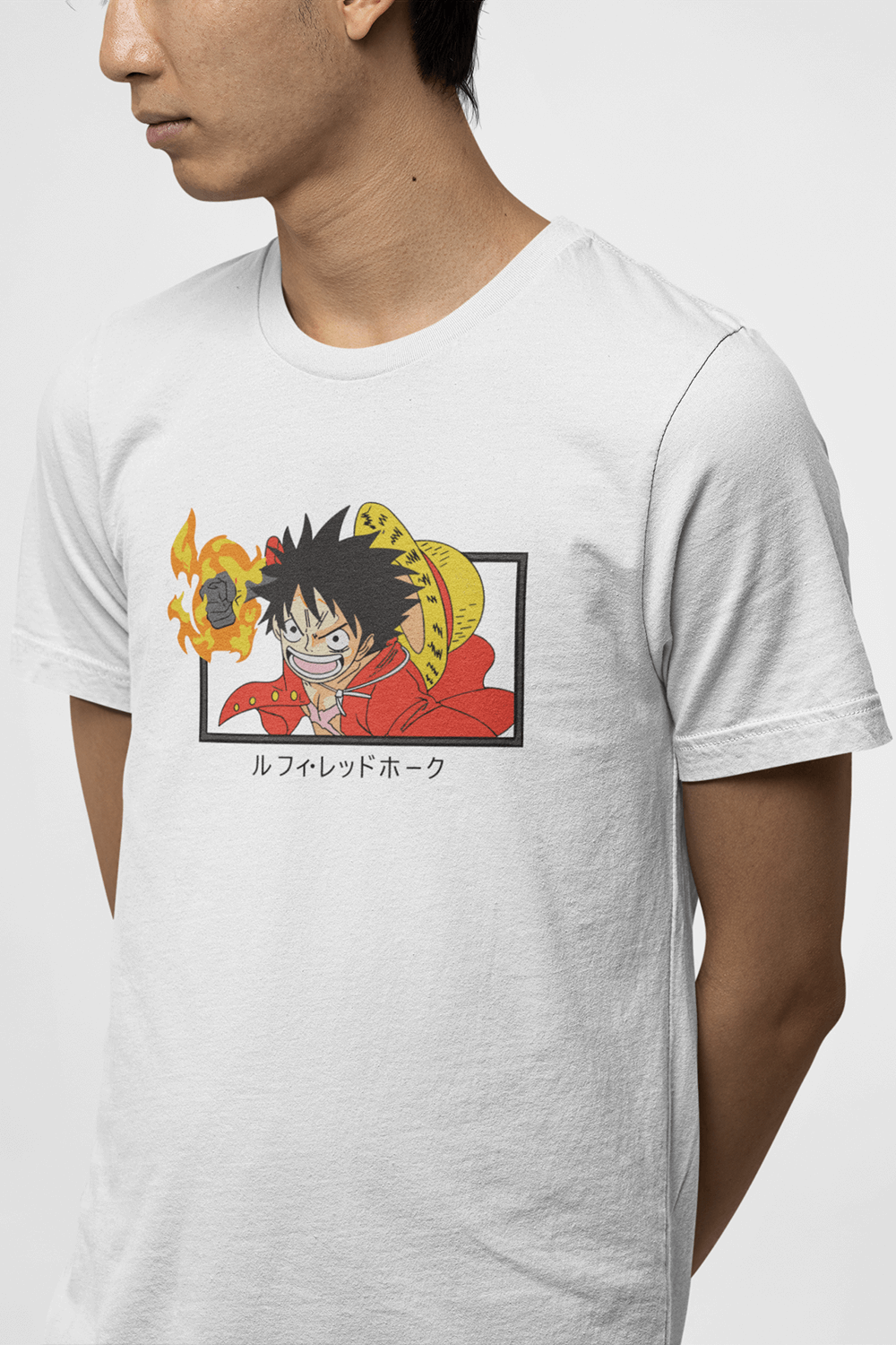 One Piece Luffy Red Hawk Tişört