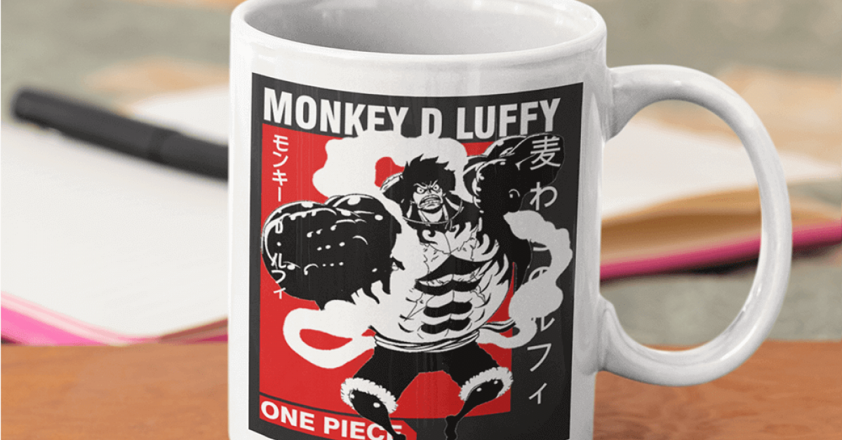 One Piece Monkey D. Luffy Kupa Bardak